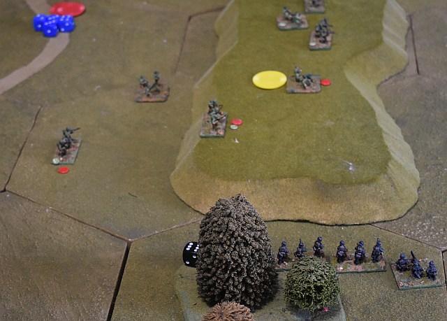 7 Germans in Flank position